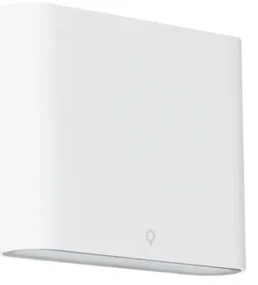 Nowoczesna lampa ścienna zewnętrzna biała 11,5 cm z LED - Batt | BIANO